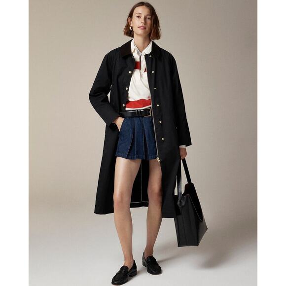 J. Crew | Jackets & Coats | J Crew Long Barn Jacket In Waxed Cotton ...